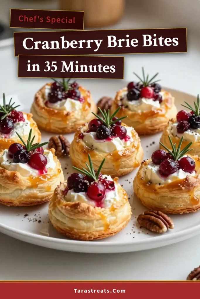 Cranberry Brie Bites Irresistible and Easy Appetizer - Chelles Recipes